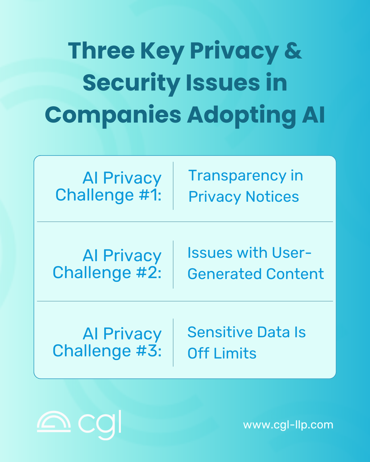3 Essential AI and Privacy Safeguards For 2024 - CGL